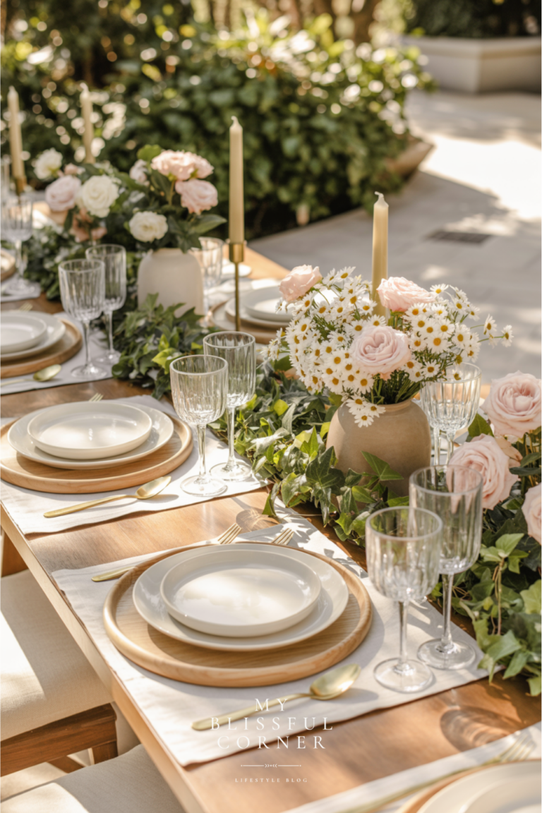 Neutral Table Setting Ideas That Elevate Any Dinner Party - My Blissful ...