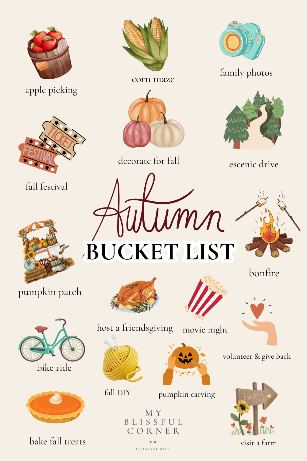 The Only Fall Bucket List You’ll Actually Want to Do - My Blissful Corner