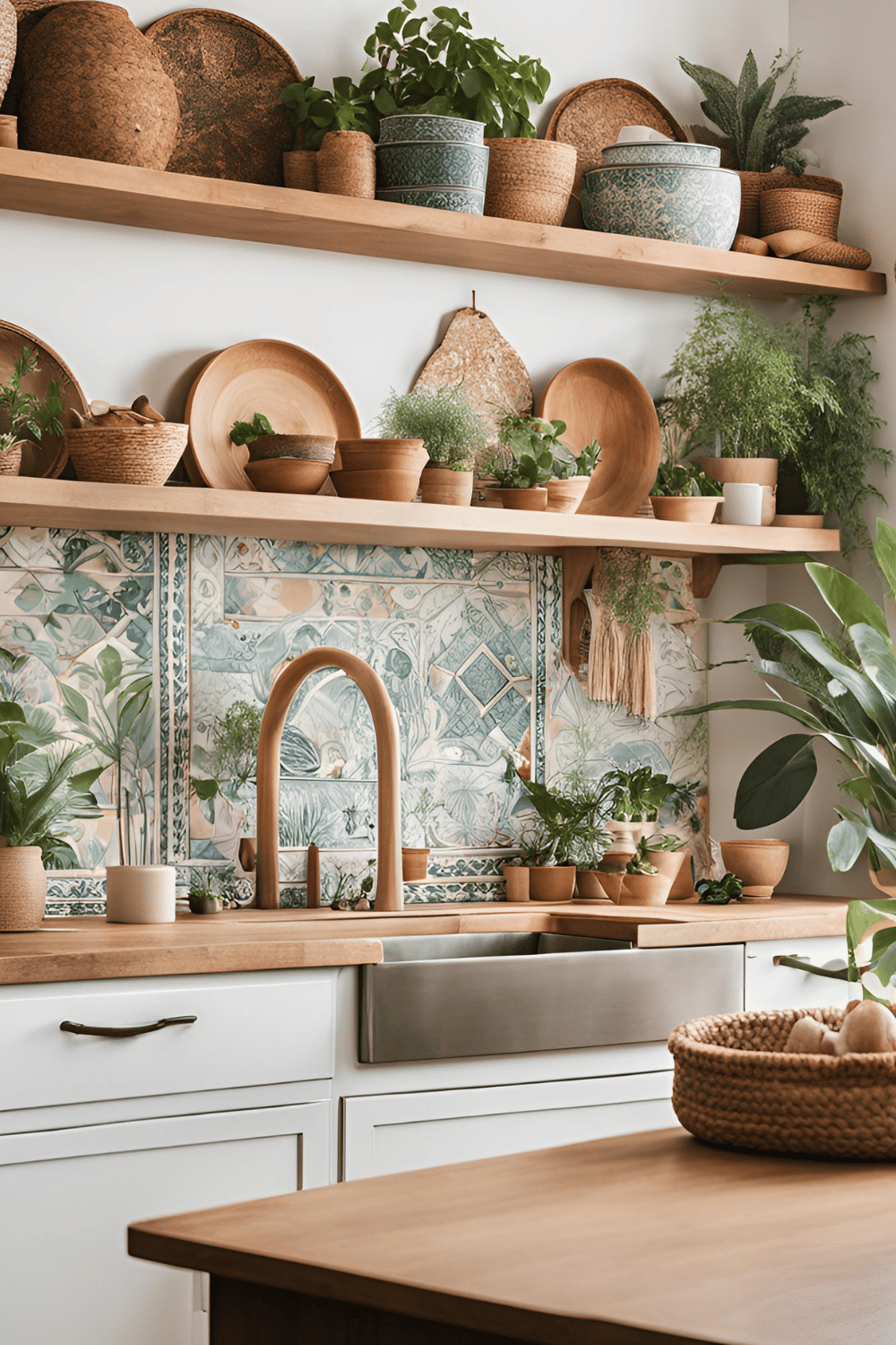 9 Must-Try Boho Kitchen Ideas for a Cozy, Eclectic Space - My Blissful ...