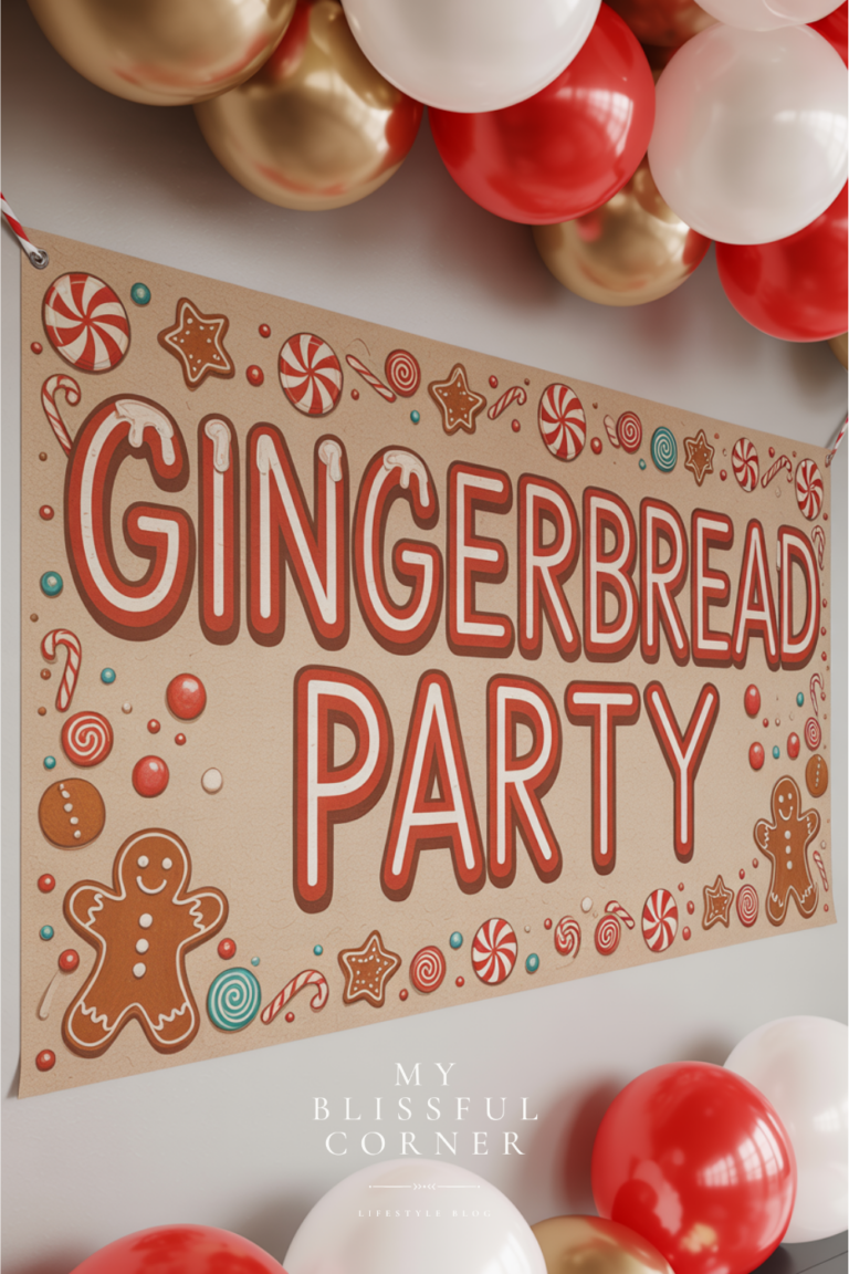 This DIY Christmas Party Backdrop Is the Real Showstopper - My Blissful ...